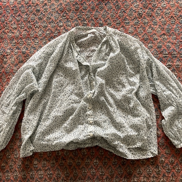 Doen | Tops | Doen Top In Baby Blue Kate | Poshmark